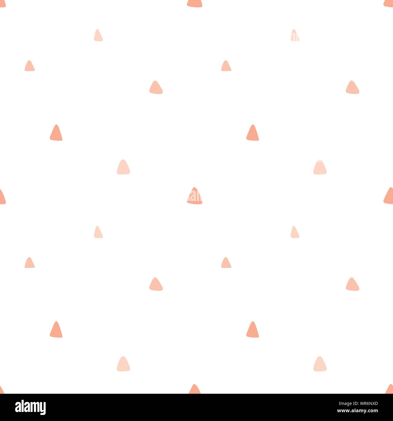 Seamless pattern of pink triangles on a transparent background. Vector ...
