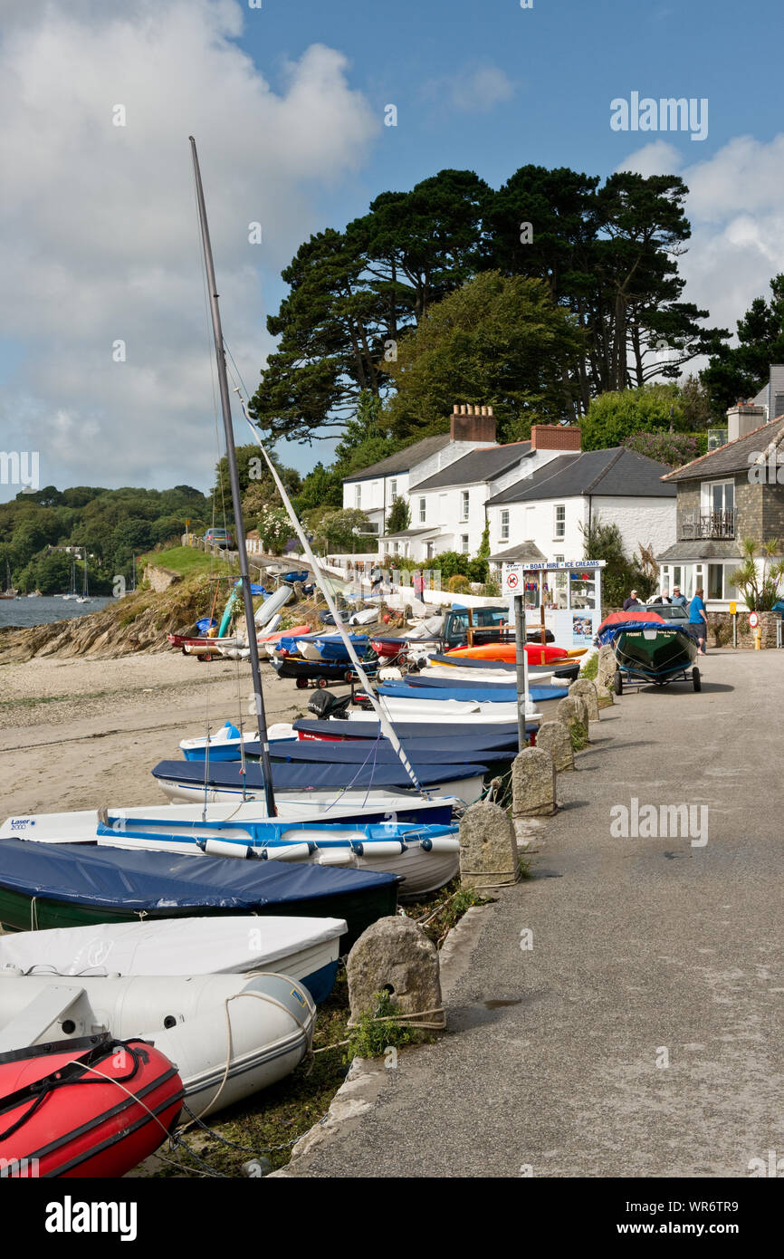 Helford Passage and beach. South Cornwall, England, UK Stock Photo - Alamy