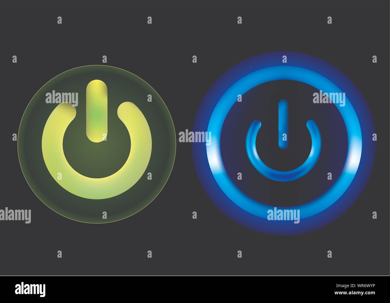 Illumination push Stock Vector Images - Alamy