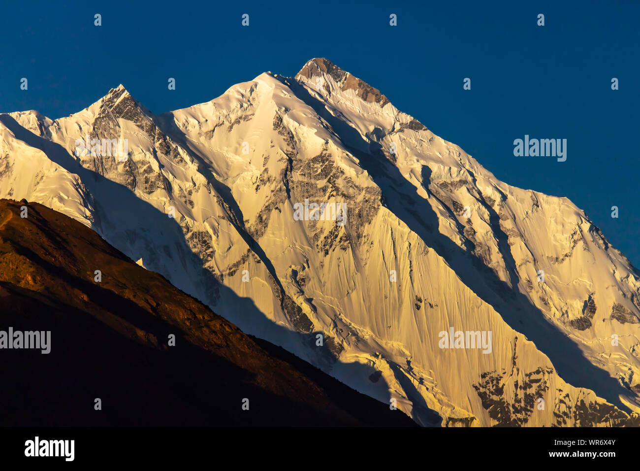 The Mighty Rakaposhi Peak Stock Photo - Alamy