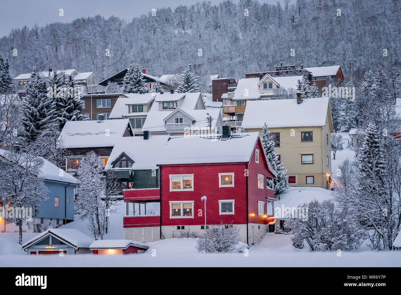 Deep Snow Covering Houses