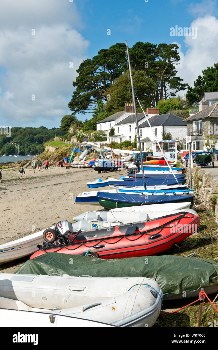 Helford Passage and beach. South Cornwall, England, UK Stock Photo - Alamy