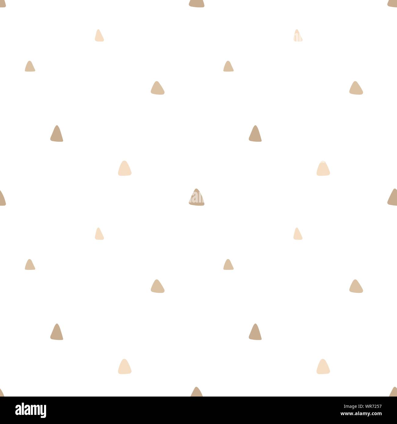 Seamless pattern of beige triangles on a transparent background. Vector ...