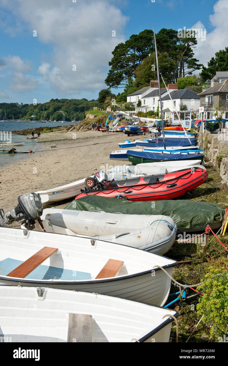 Helford Passage and beach. South Cornwall, England, UK Stock Photo - Alamy
