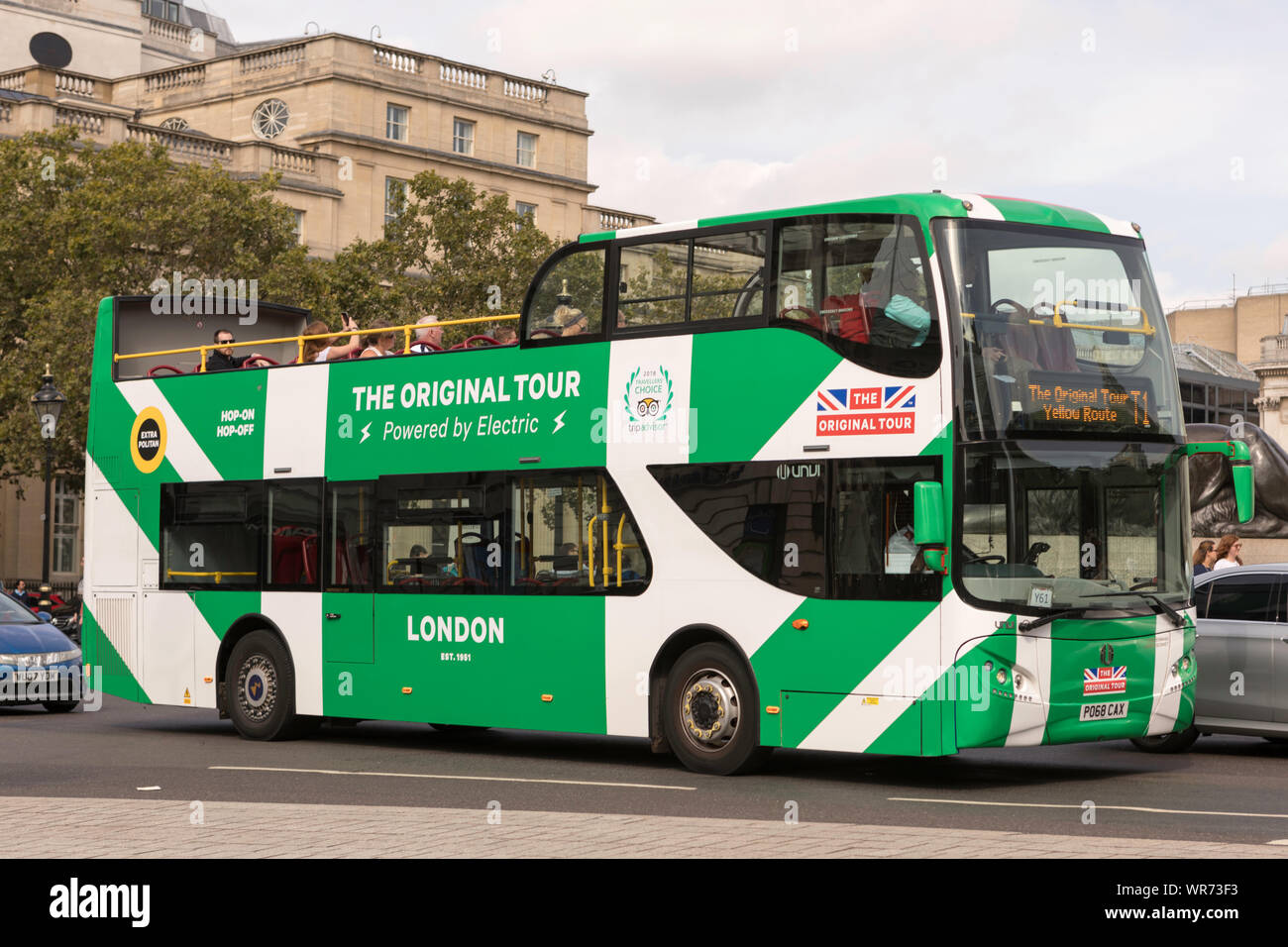 Electric bus. The Original Tour first 100% electric double-decker ...