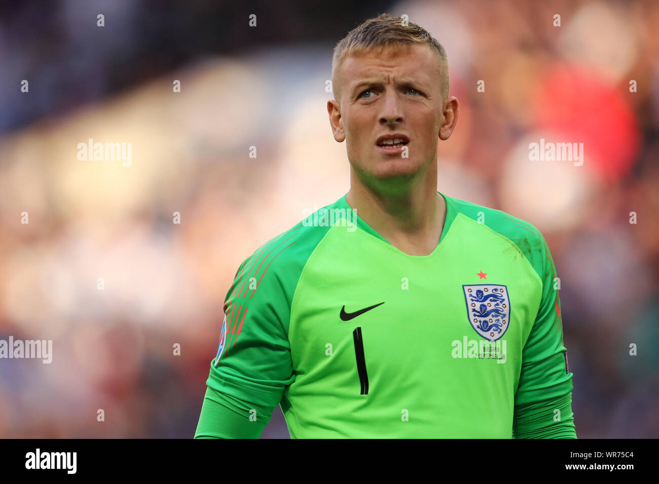 Jordan Pickford of England - England v Bulgaria, UEFA Euro 2020 ...