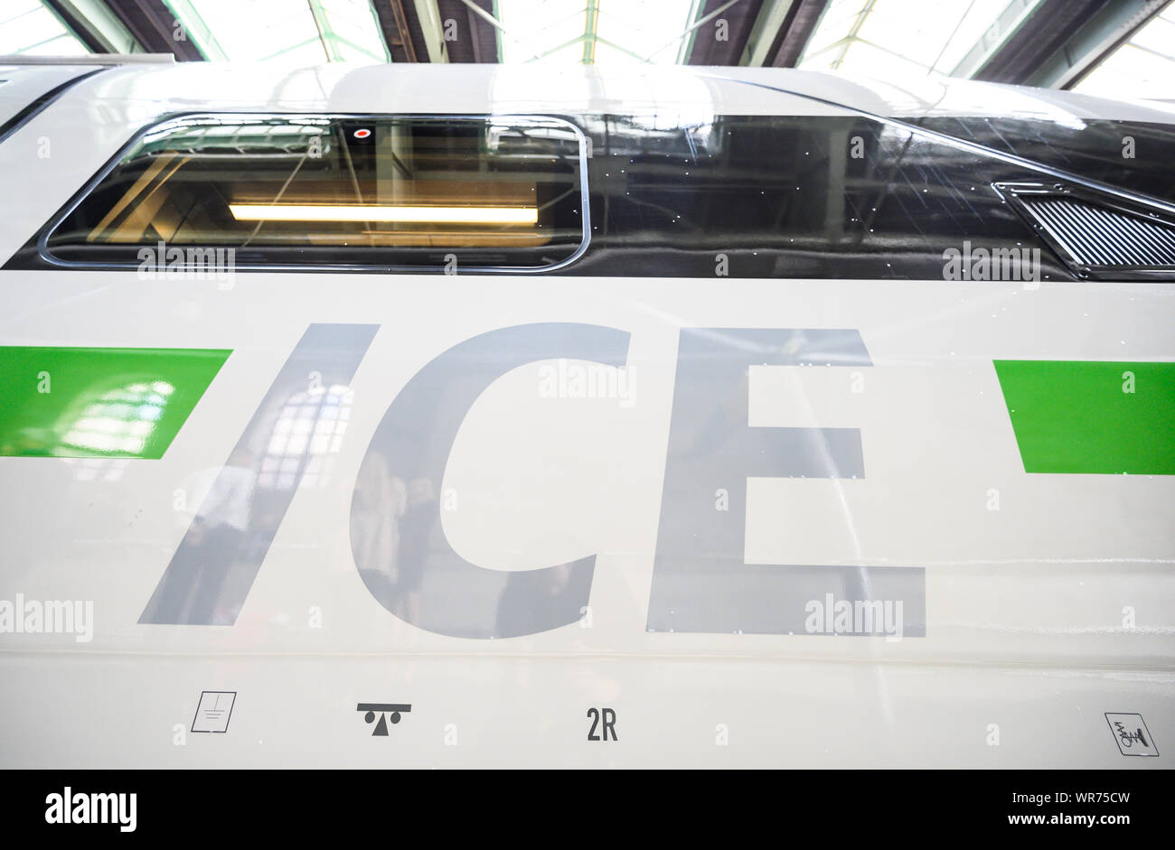 Berlin, Germany. 10th Sep, 2019. An ICE with the new design for the ICE ...