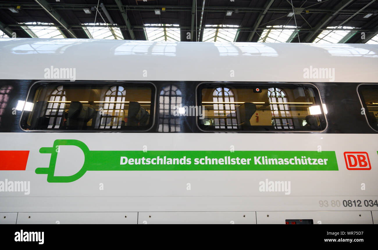 Berlin, Germany. 10th Sep, 2019. An ICE with the new design for the ICE ...