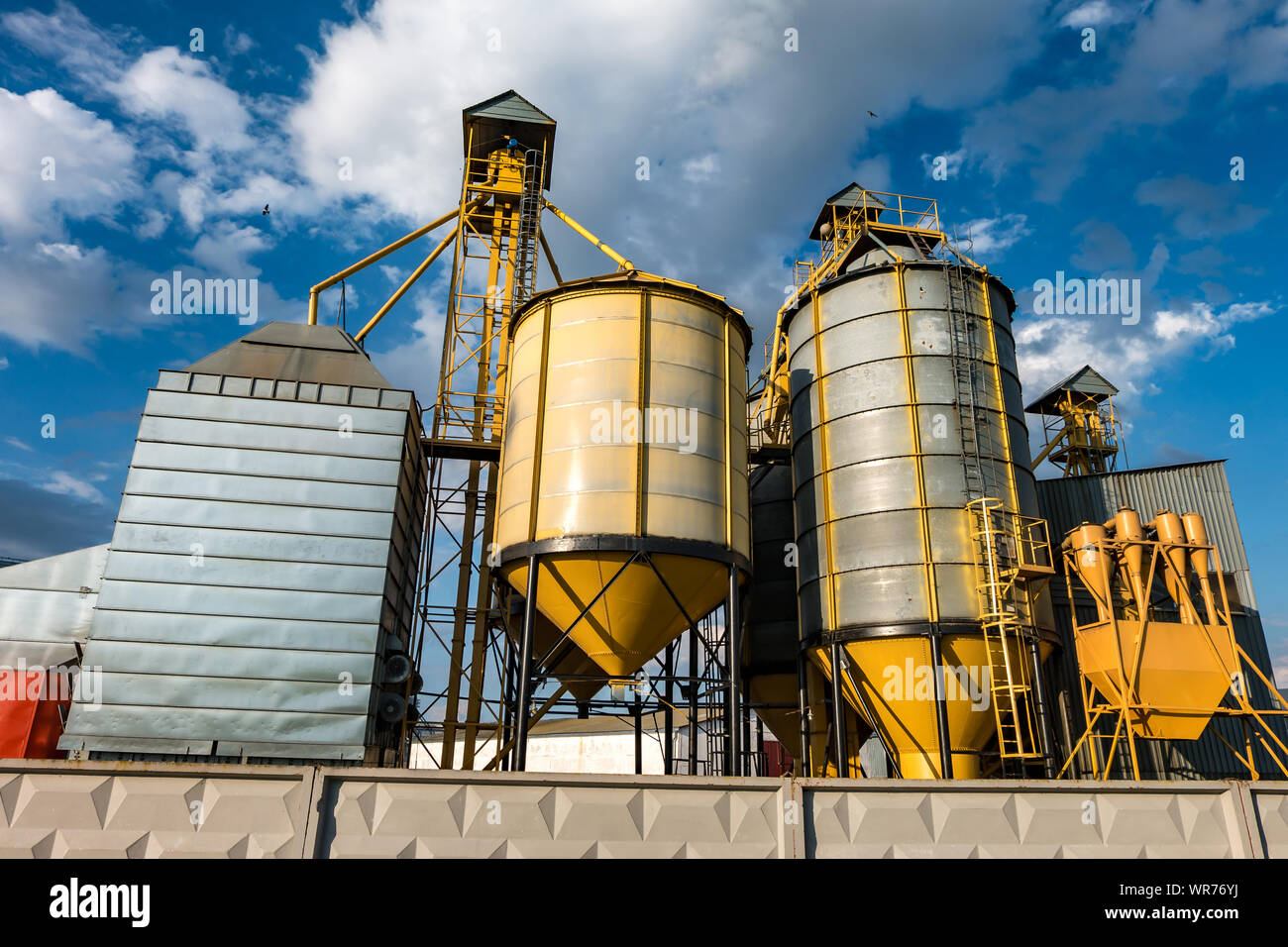 agro-processing plant for processing and silos for drying cleaning and ...