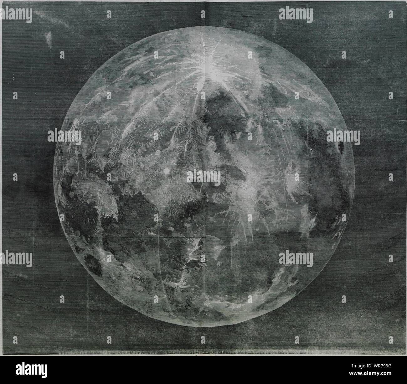 Photograph of the Moon exhibited to the British Association. Astronomy ...