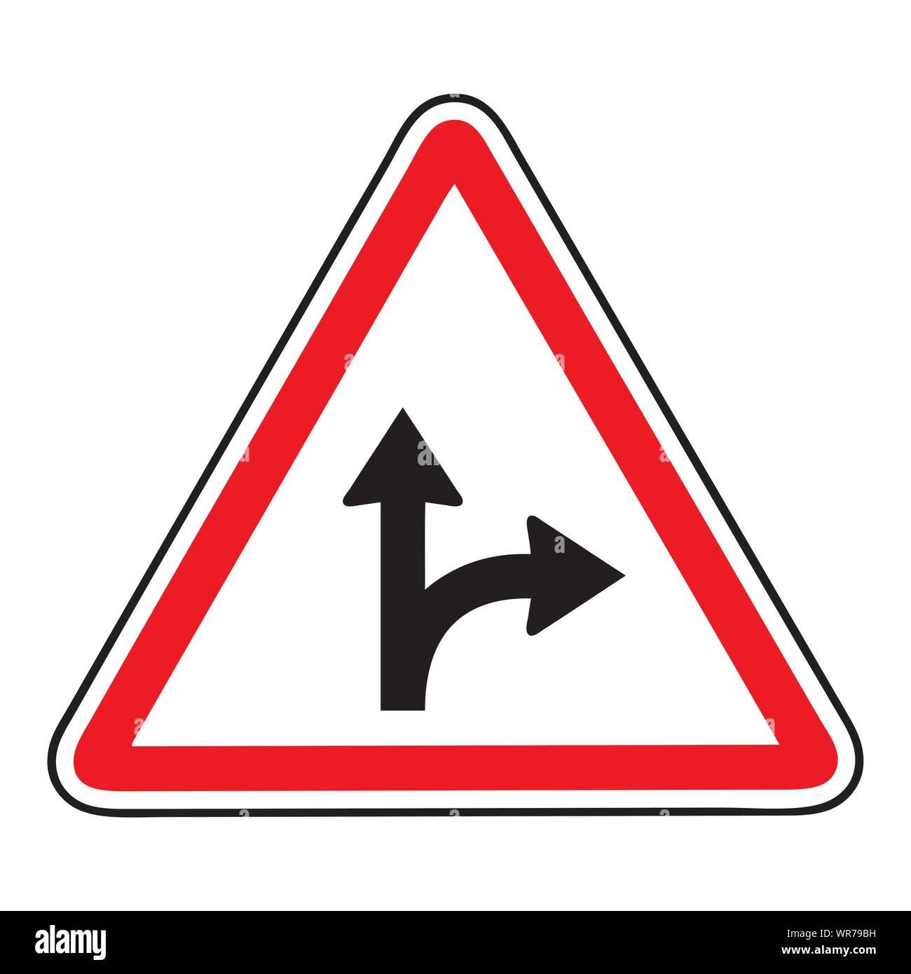 go straight turn right Stock Vector Image & Art - Alamy