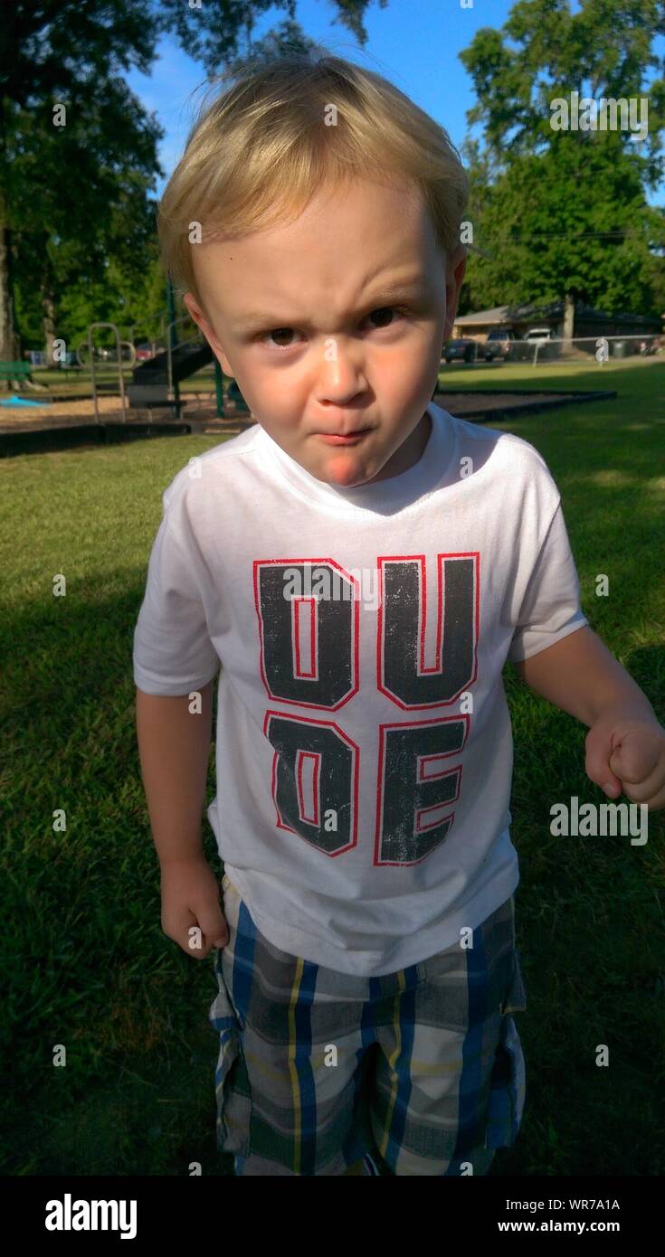 Angry Caucasian Boy Portrait High Resolution Stock Photography and ...