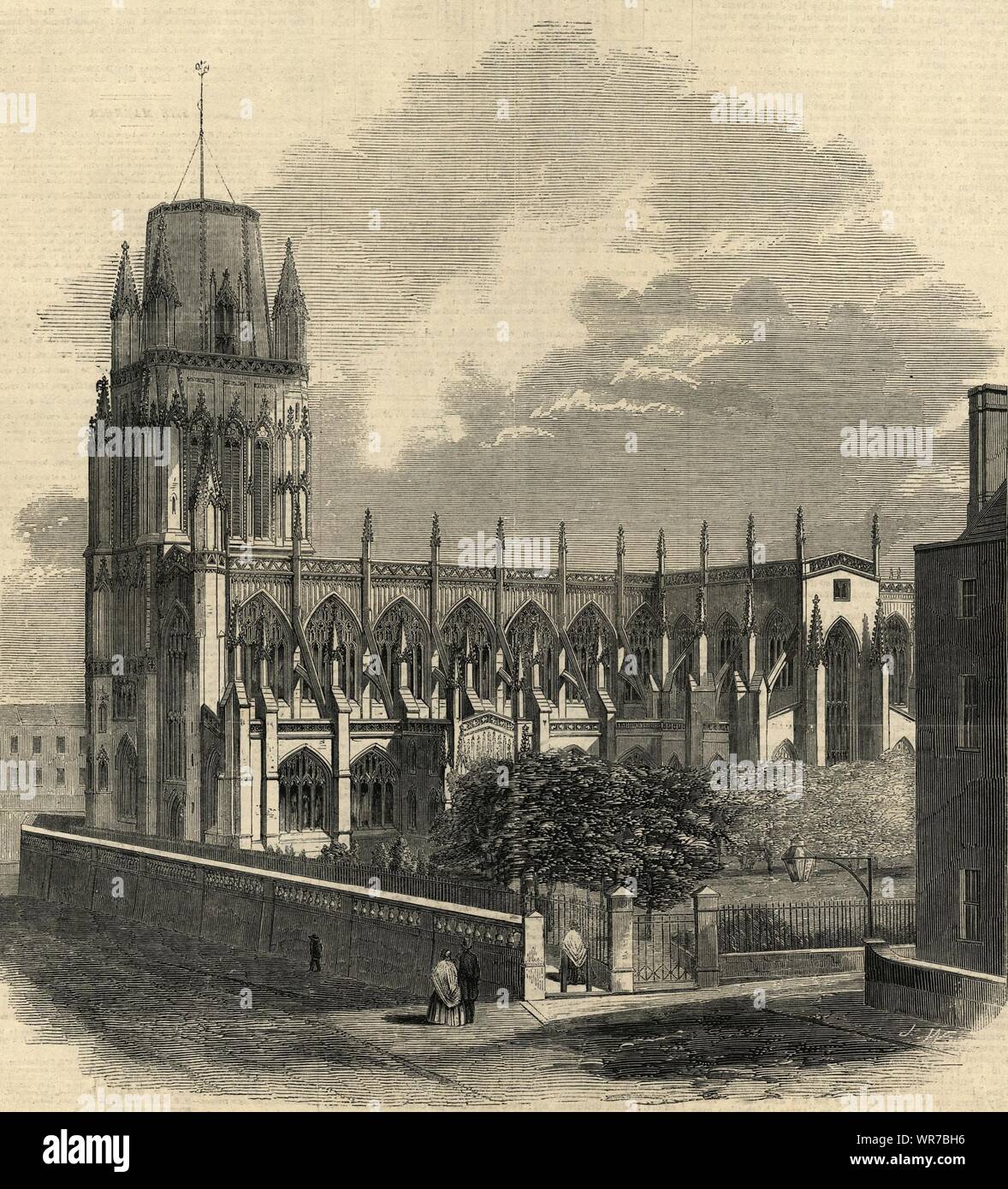 The church of St. Mary Redcliffe, Bristol. Churches 1860 antique ILN ...