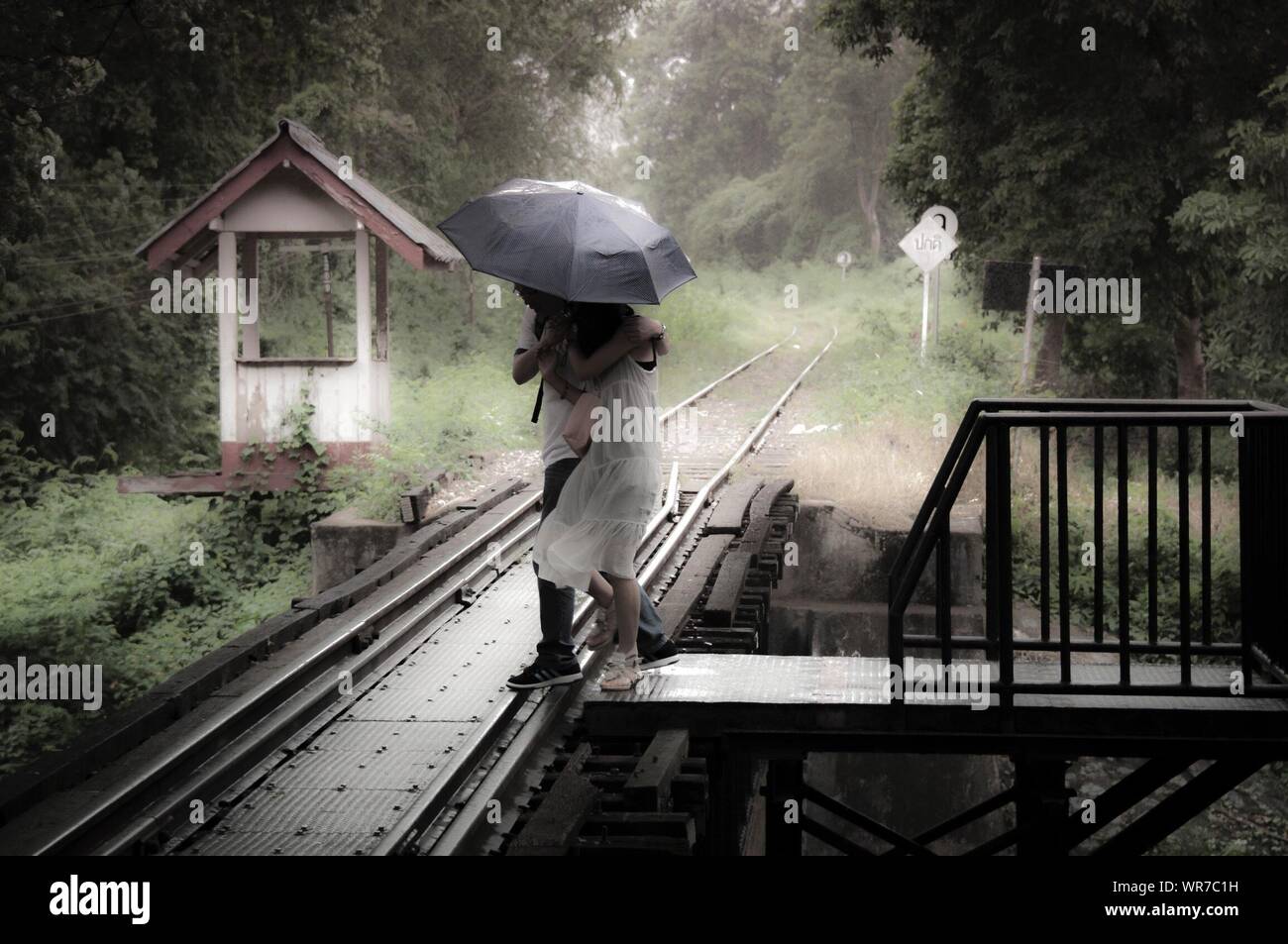 Couple rail track hi-res stock photography and images - Alamy