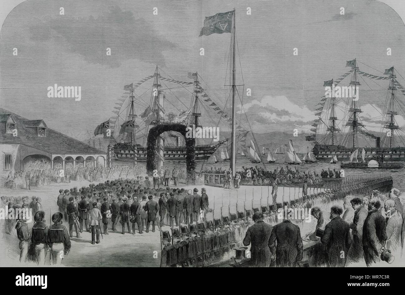 The Prince of Wales (later King Edward VII) landing at at Halifax ...