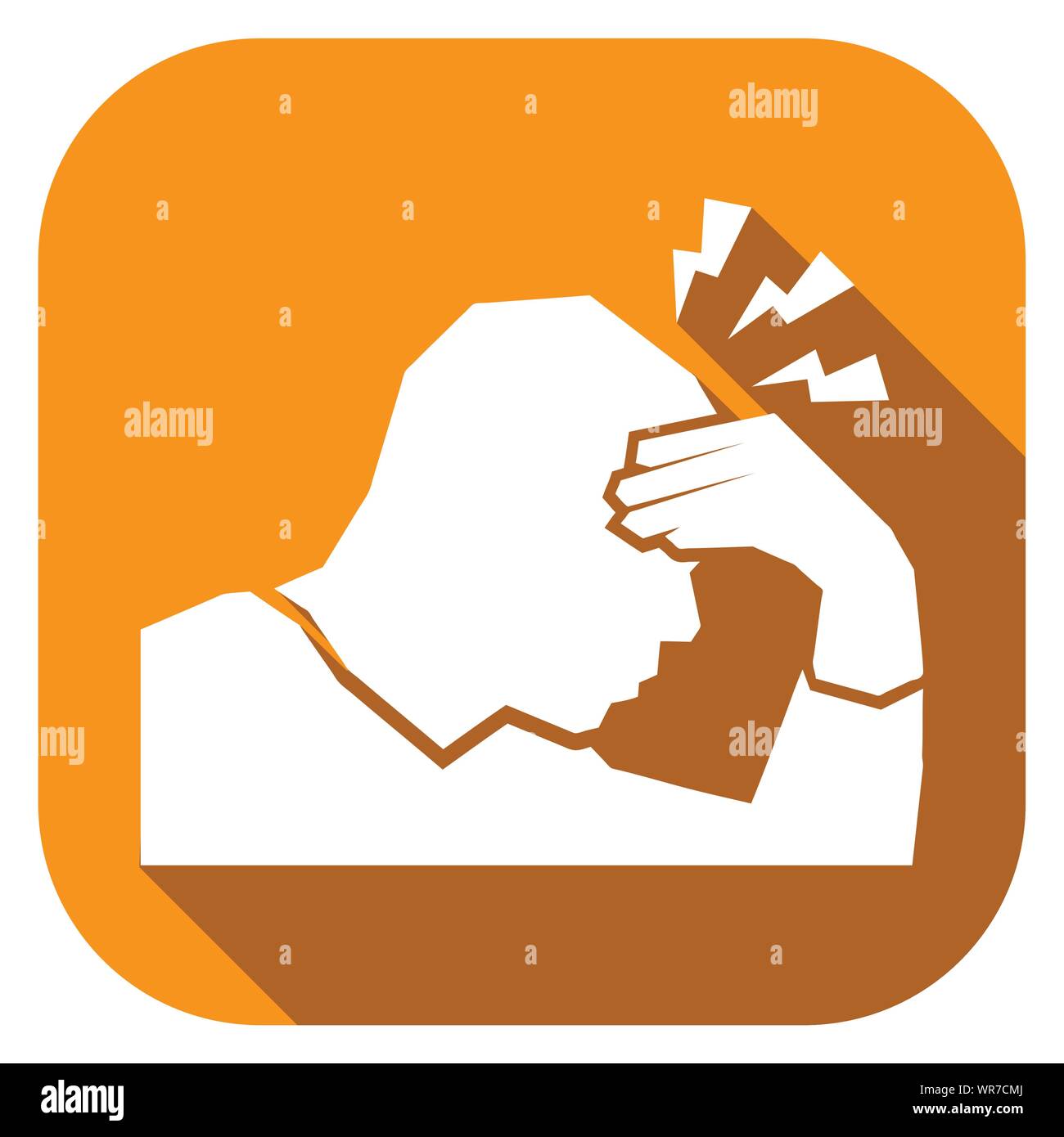 Tension headache migraine Stock Vector Images - Alamy