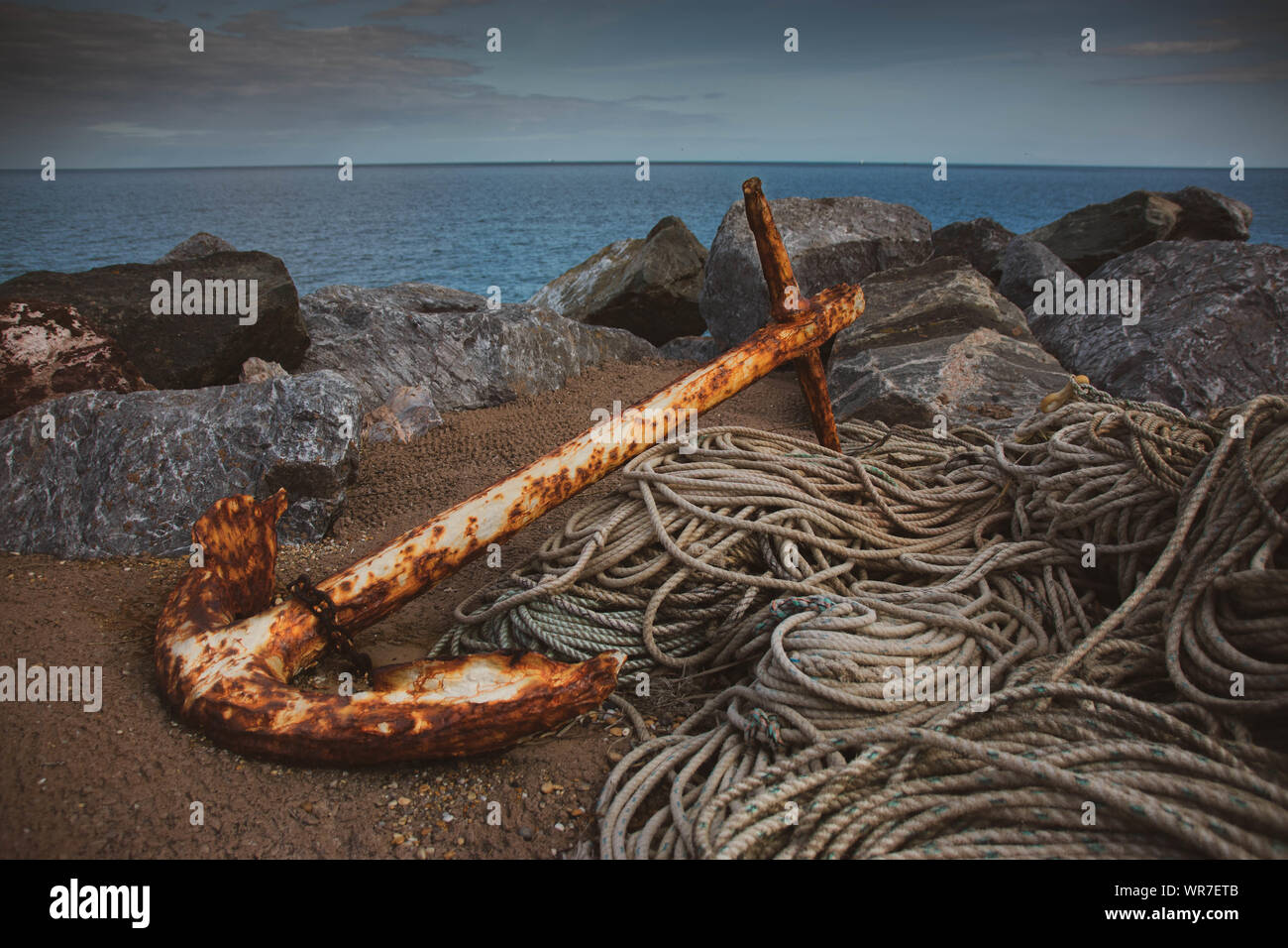 Water worn pebbles on rock hi-res stock photography and images - Alamy