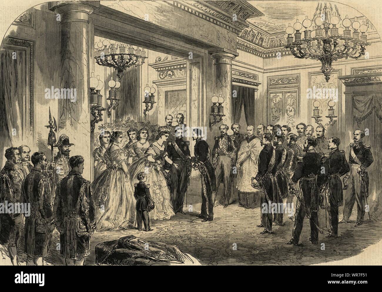 Reception of the King Consort of Spain at the Palace of St. Cloud ...