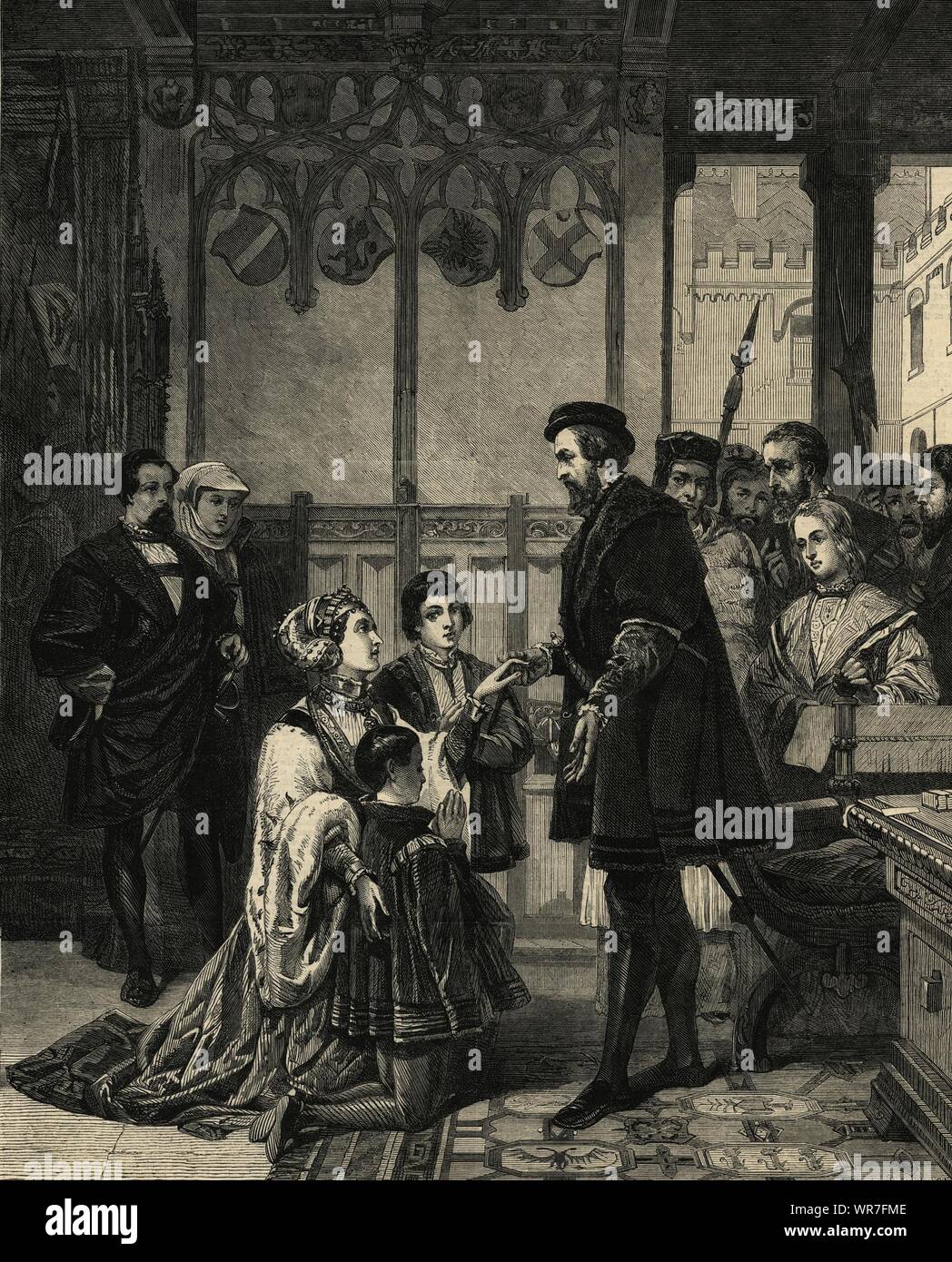 Philippa Welseren asking pardon for morganatic marriage to Ferdinand's ...