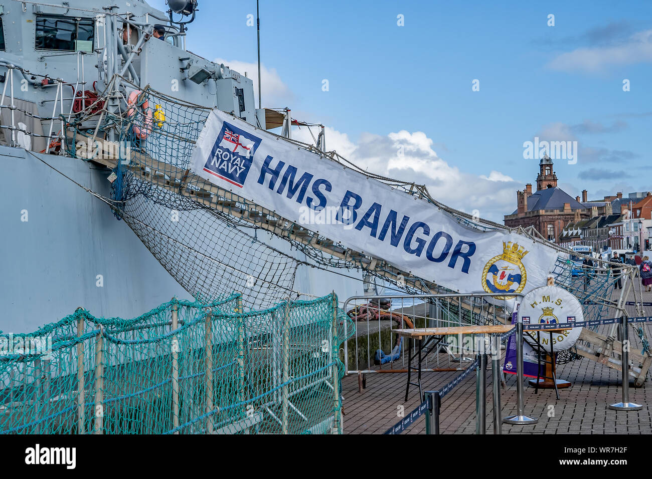 Great Yarmouth, Norfolk, UK – September 08 2019. Gangplank of the Royal ...
