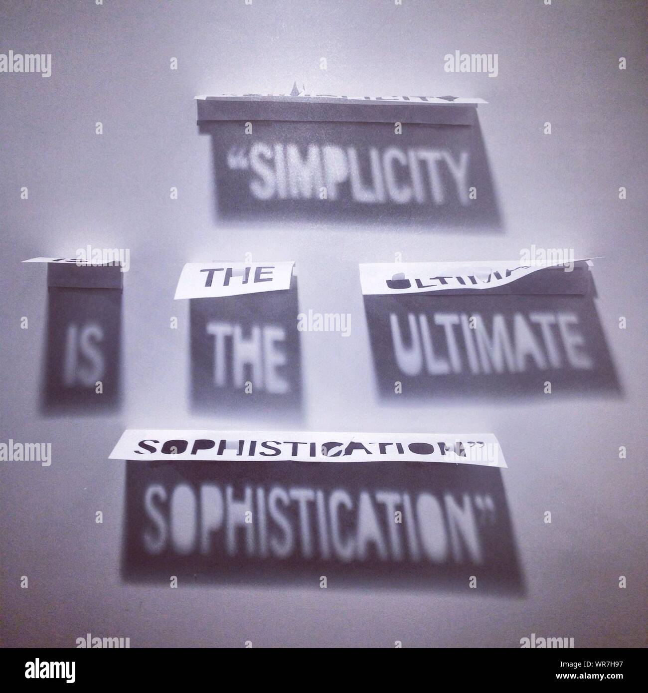 Western script wall hi-res stock photography and images - Alamy