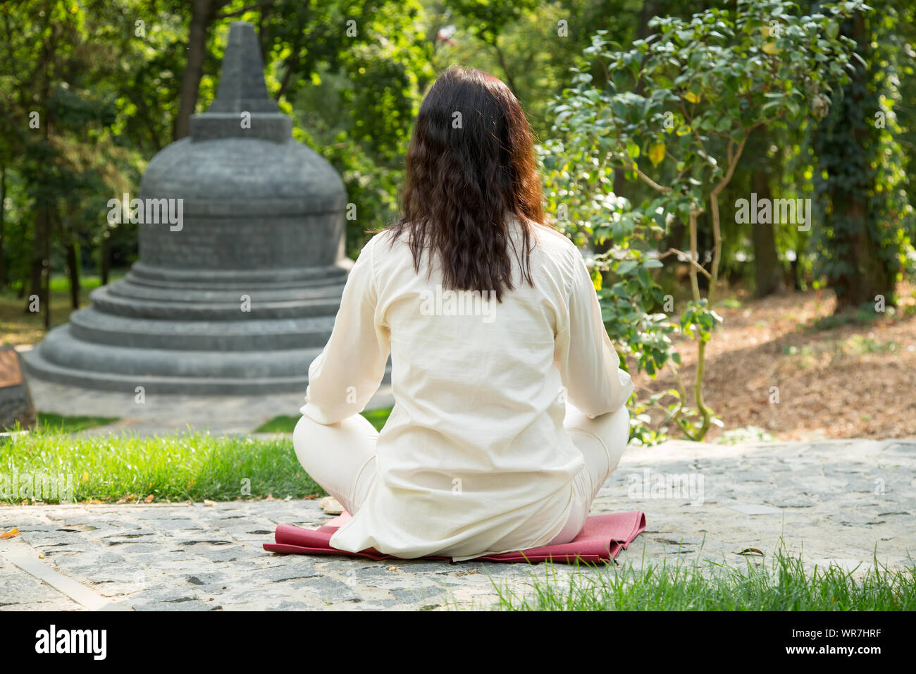 Woman Sitting Back Pose