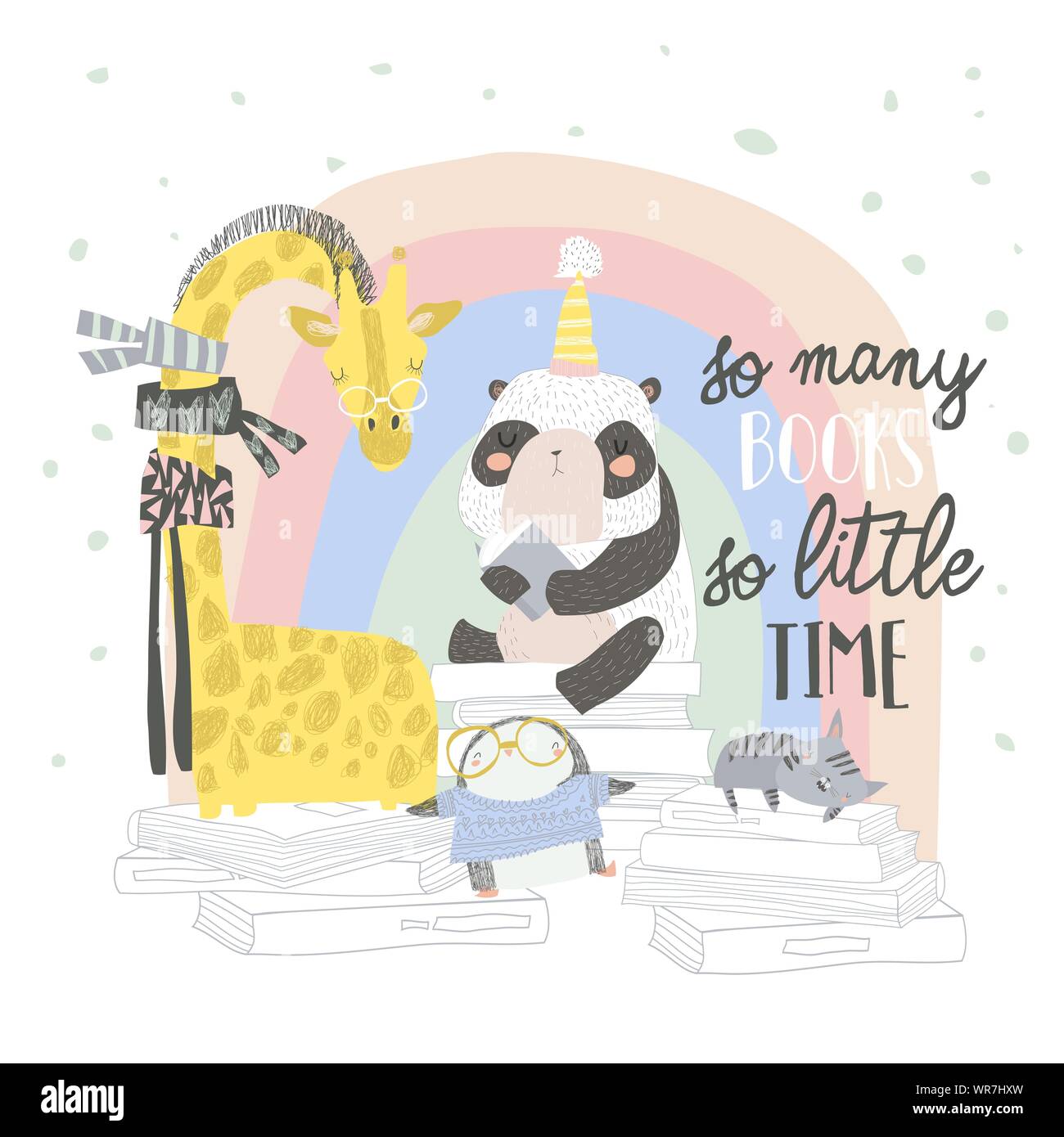 Cat library image Stock Vector Images - Alamy