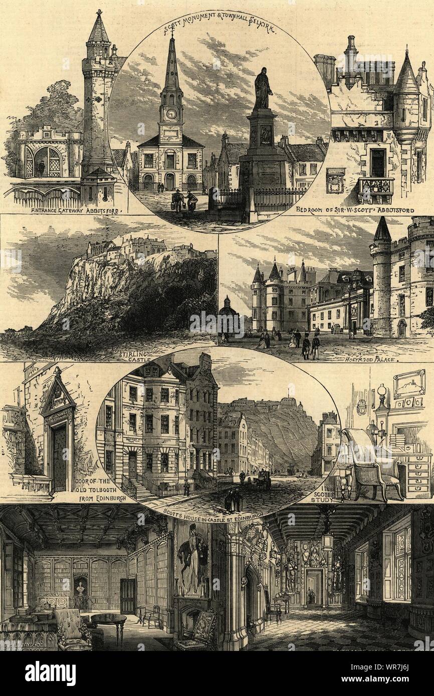 Scott monument selkirk hi-res stock photography and images - Alamy