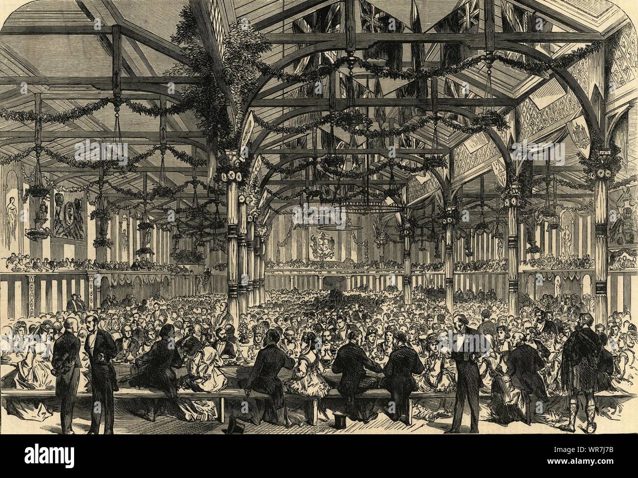 The Scott Centenary banquet in the Corn Exchange, Grassmarket ...