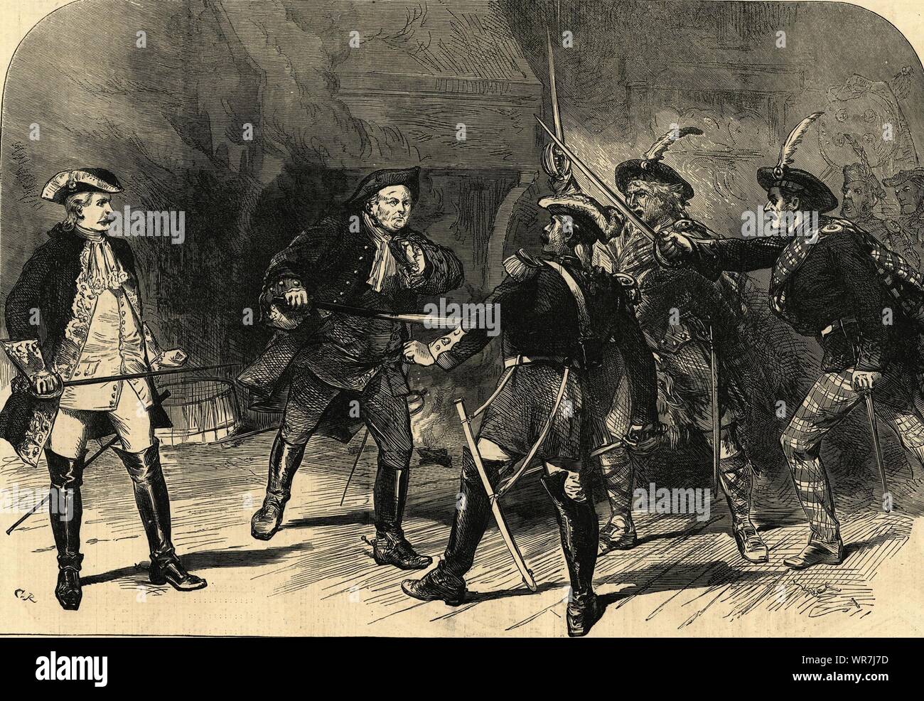 The Scott Centenary: scene from Rob Roy at the Theatre Royal, Edinburgh ...