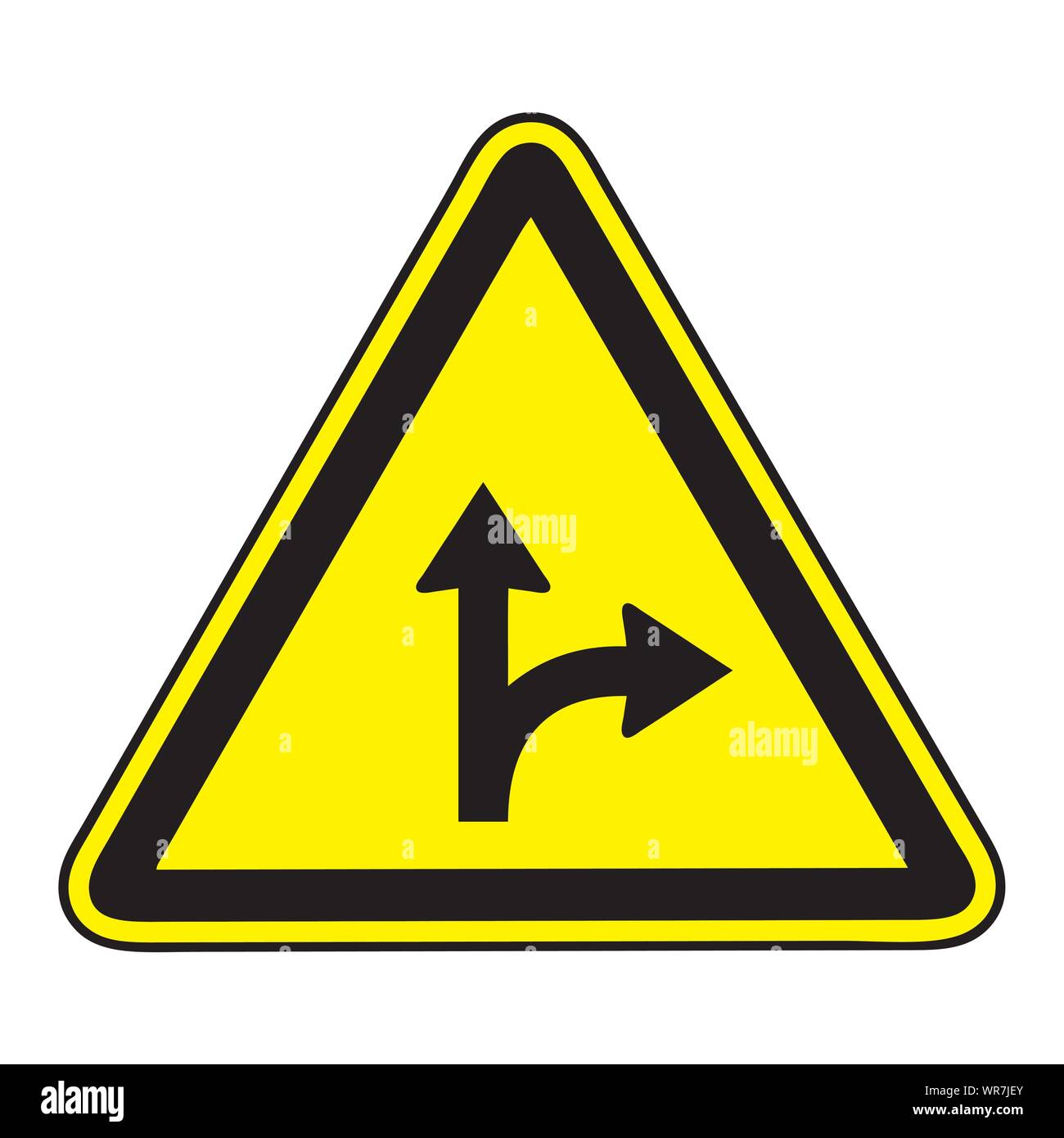 Keep left right symbol Cut Out Stock Images & Pictures - Alamy