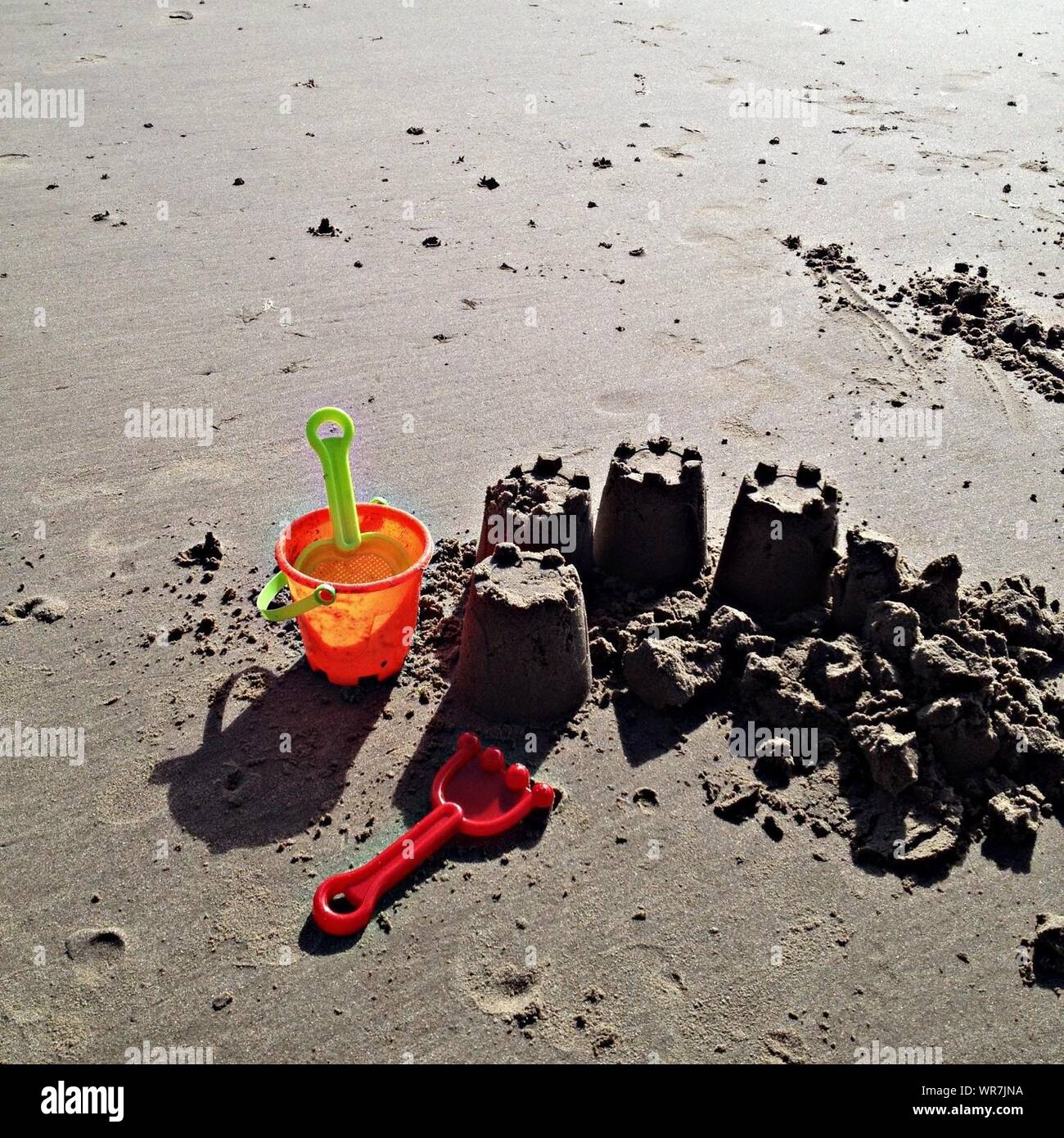Sand castle bucket hi-res stock photography and images - Alamy