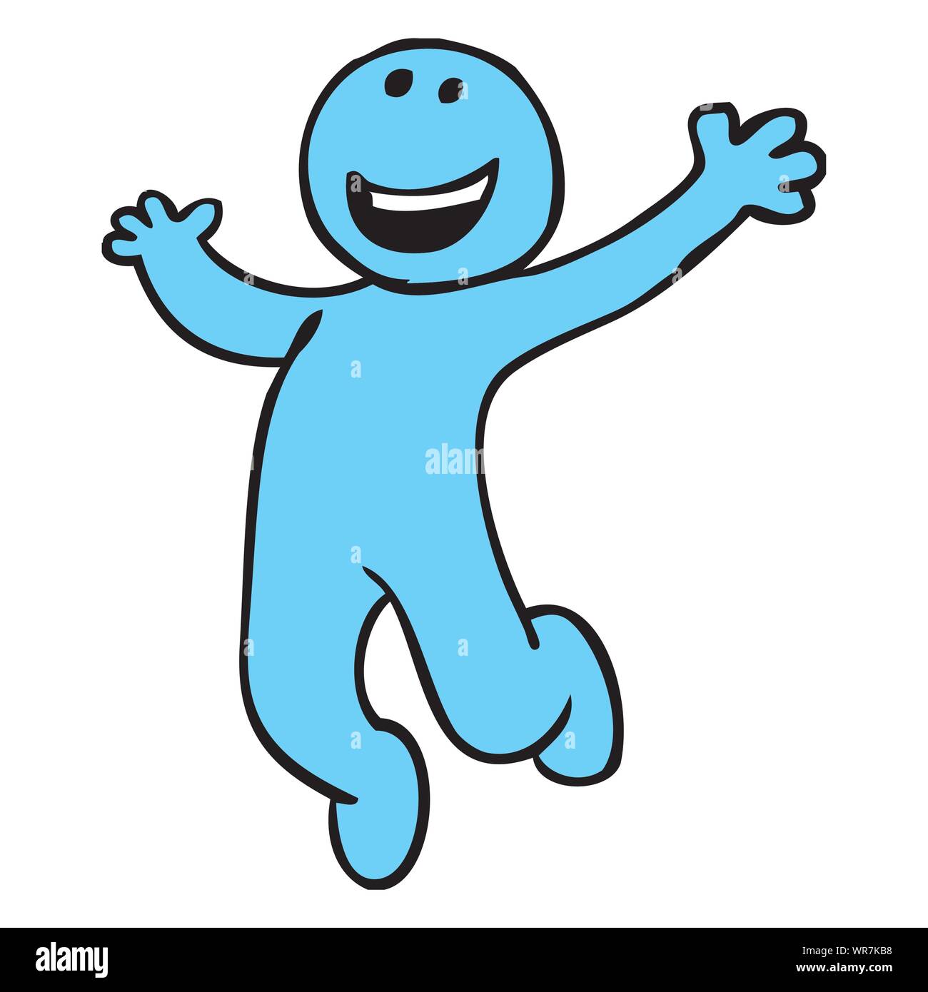 Joyful happy positive man Stock Vector Images - Alamy
