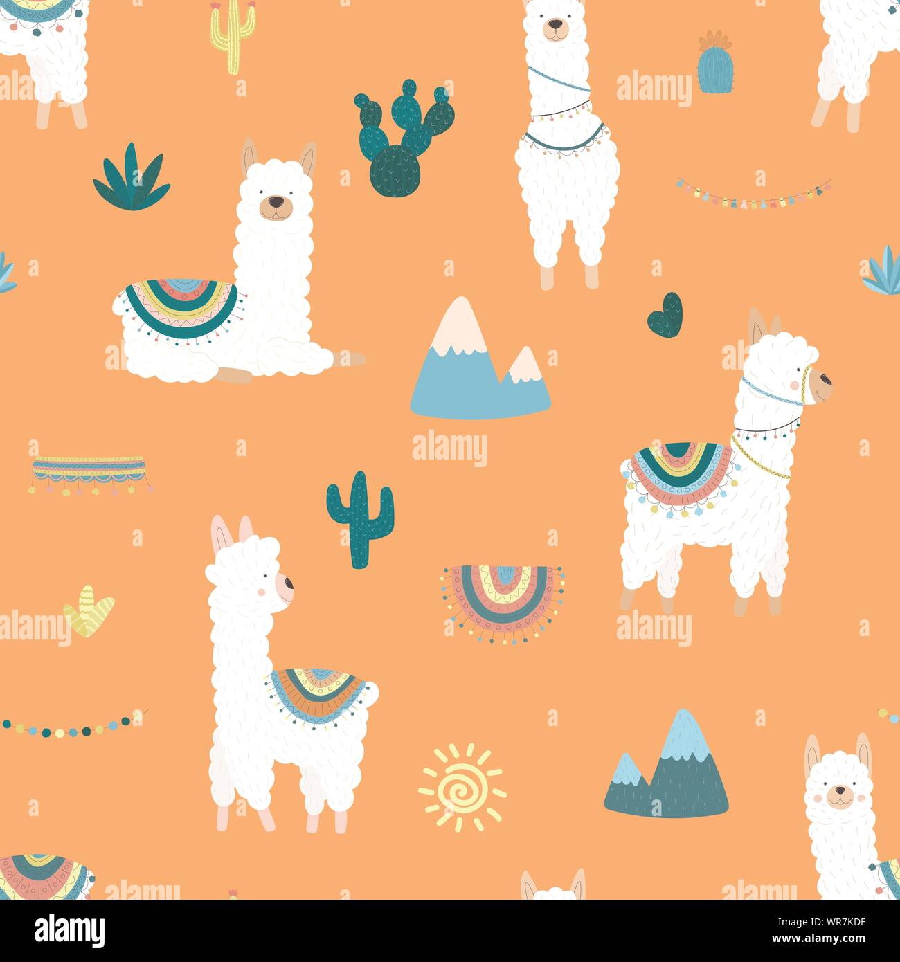 Peru llamas Stock Vector Images - Alamy