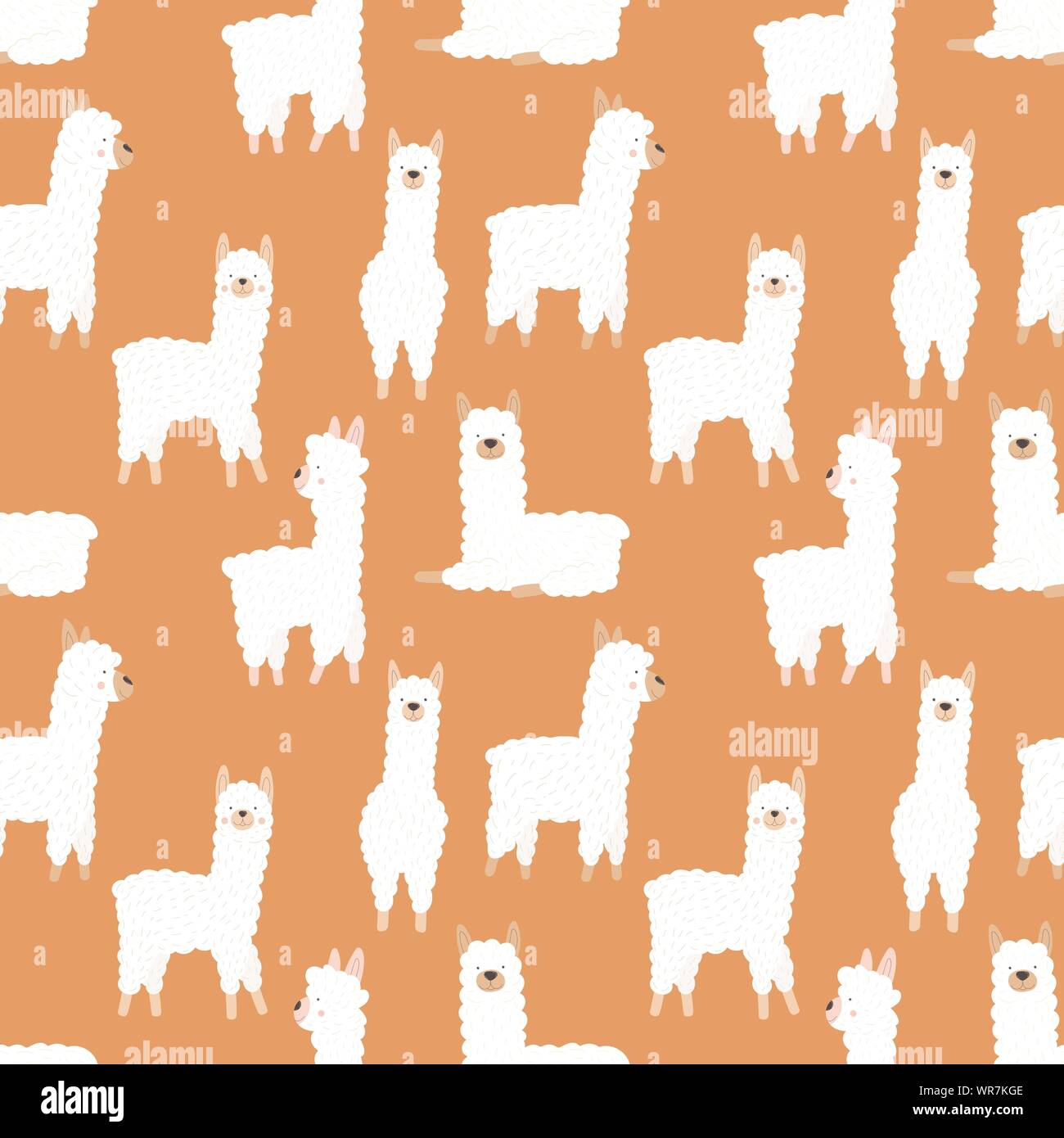 Orange lama Stock Vector Images - Alamy