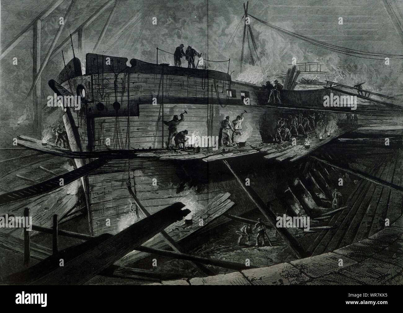 The Arctic Expedition: Preparing the Alert in Portsmouth dockyard ...