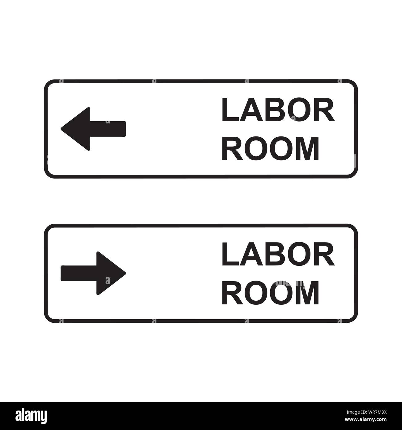 labor room sign Stock Vector Image & Art - Alamy