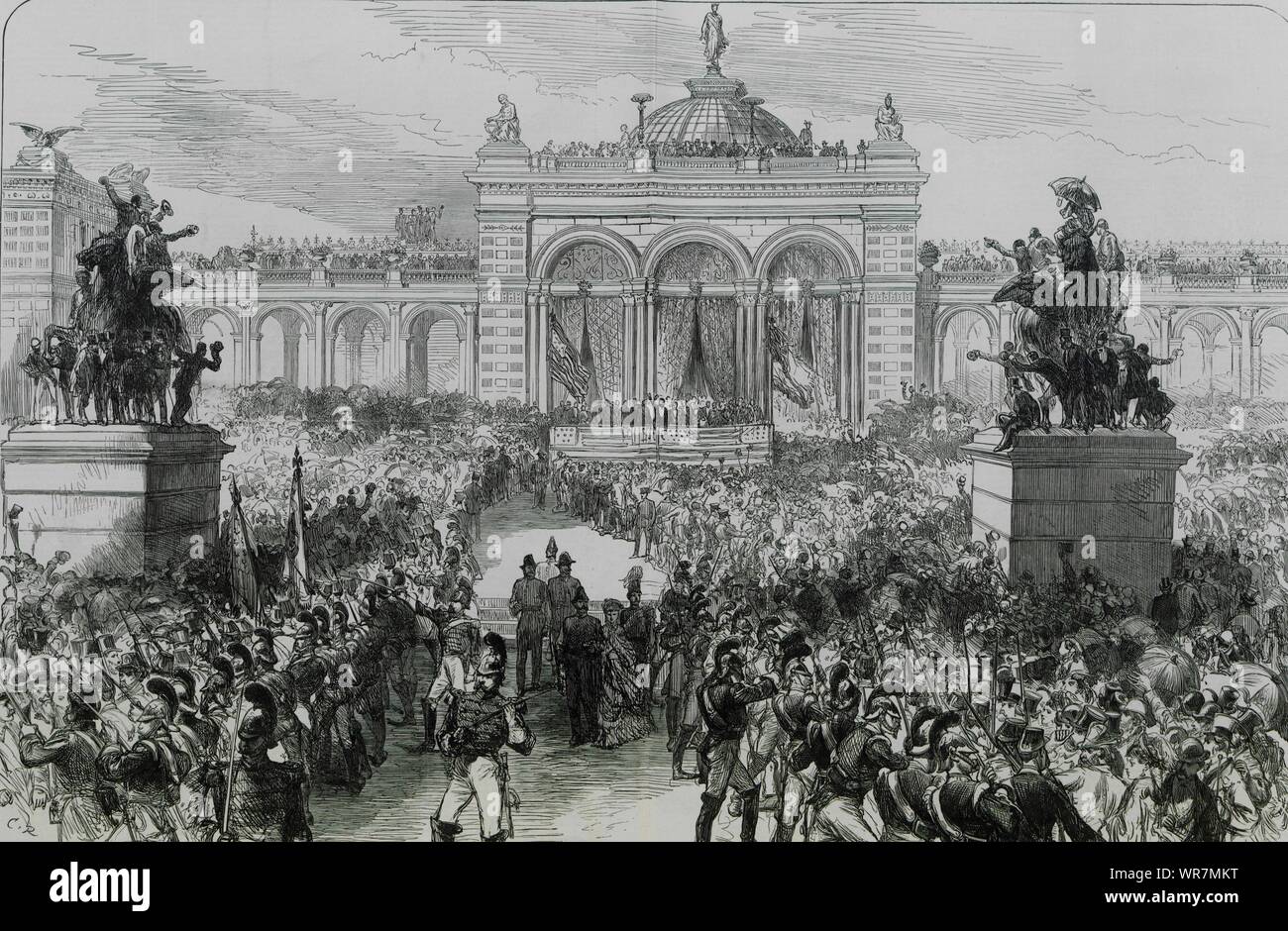 President Grant opening the American Centennial Exhibition ...