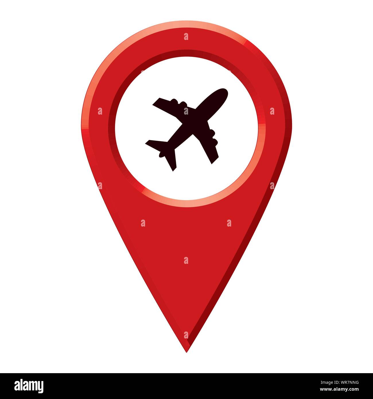 map pointer red Stock Vector Image & Art - Alamy