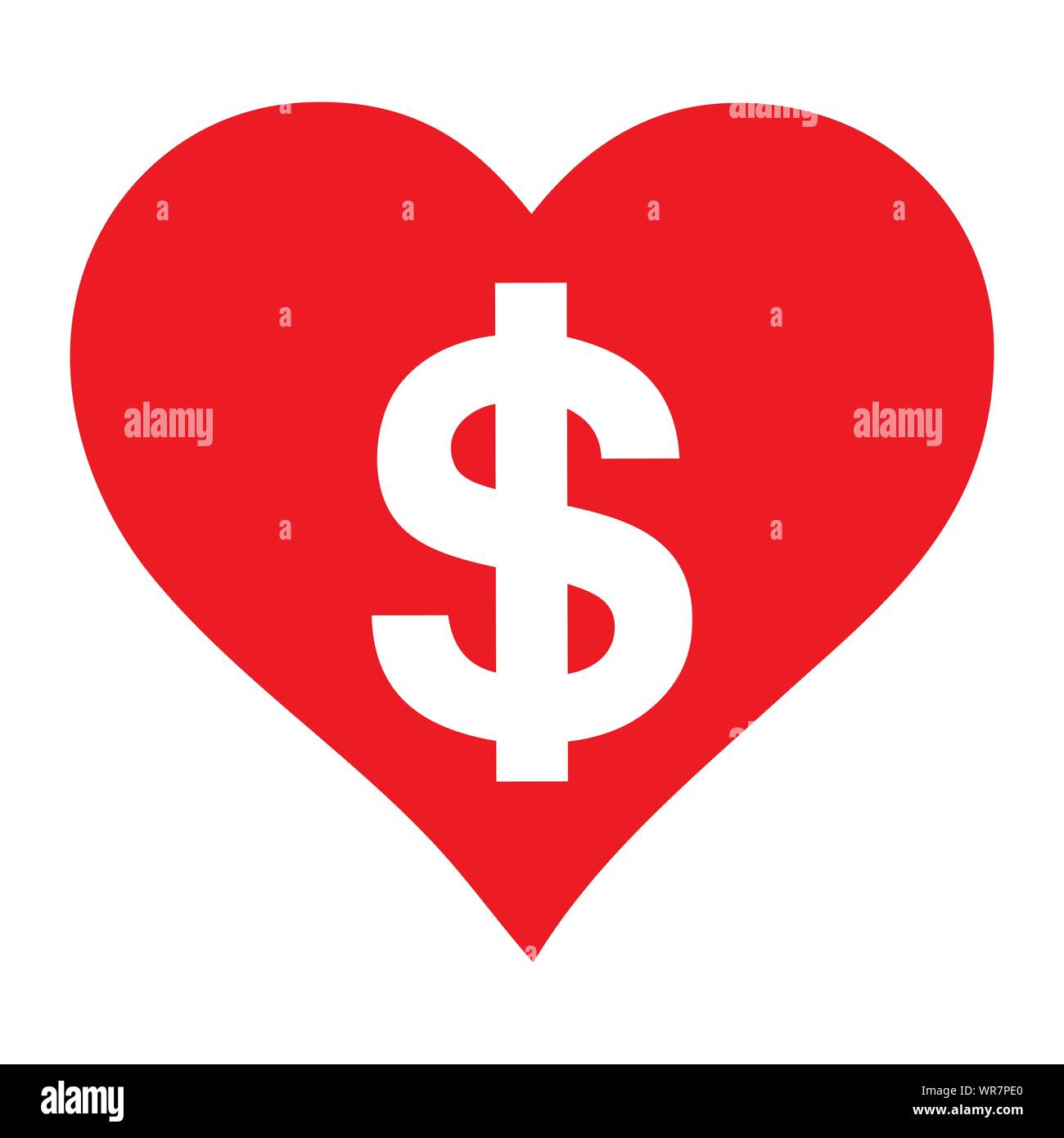 Hand heart symbol cartoon Stock Vector Images - Alamy