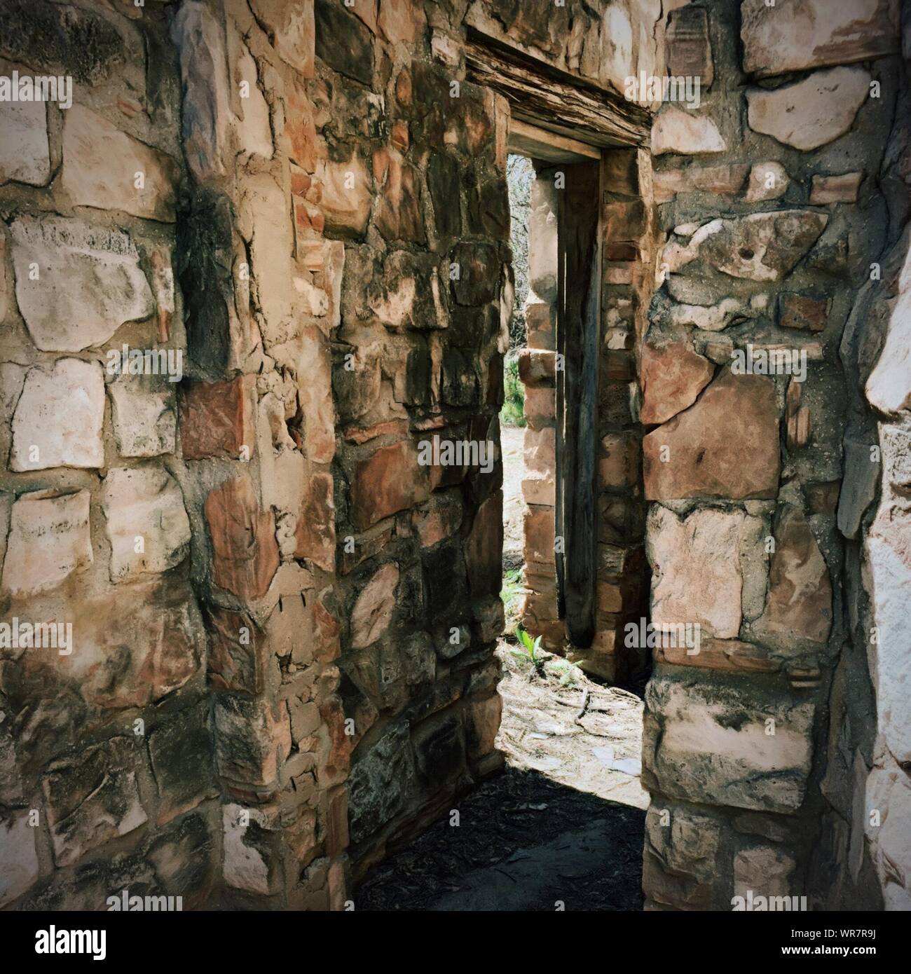 Narrow pathway along walls architecture hi-res stock photography and ...