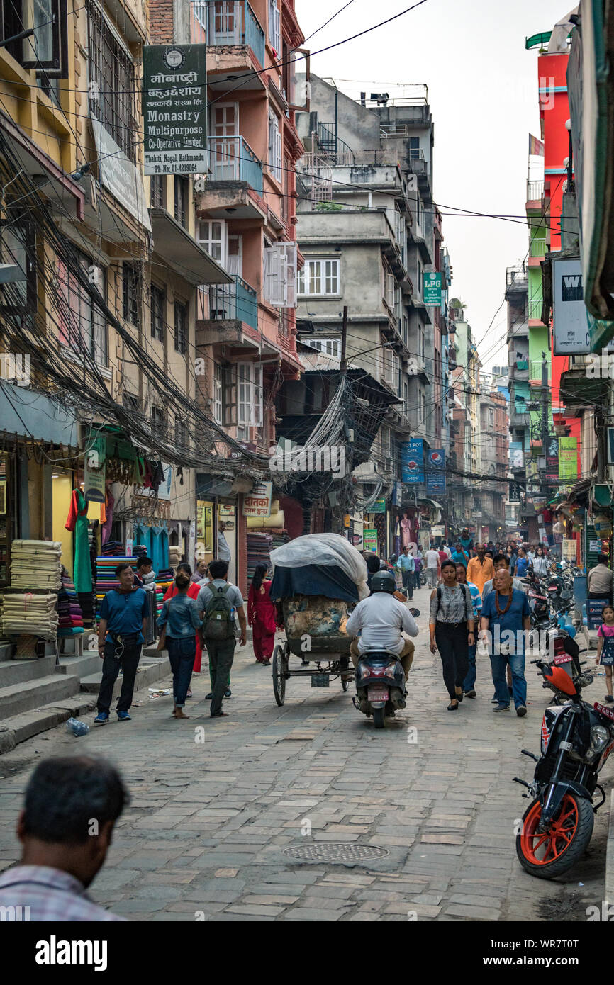 Street scene thamel district hi-res stock photography and images - Alamy