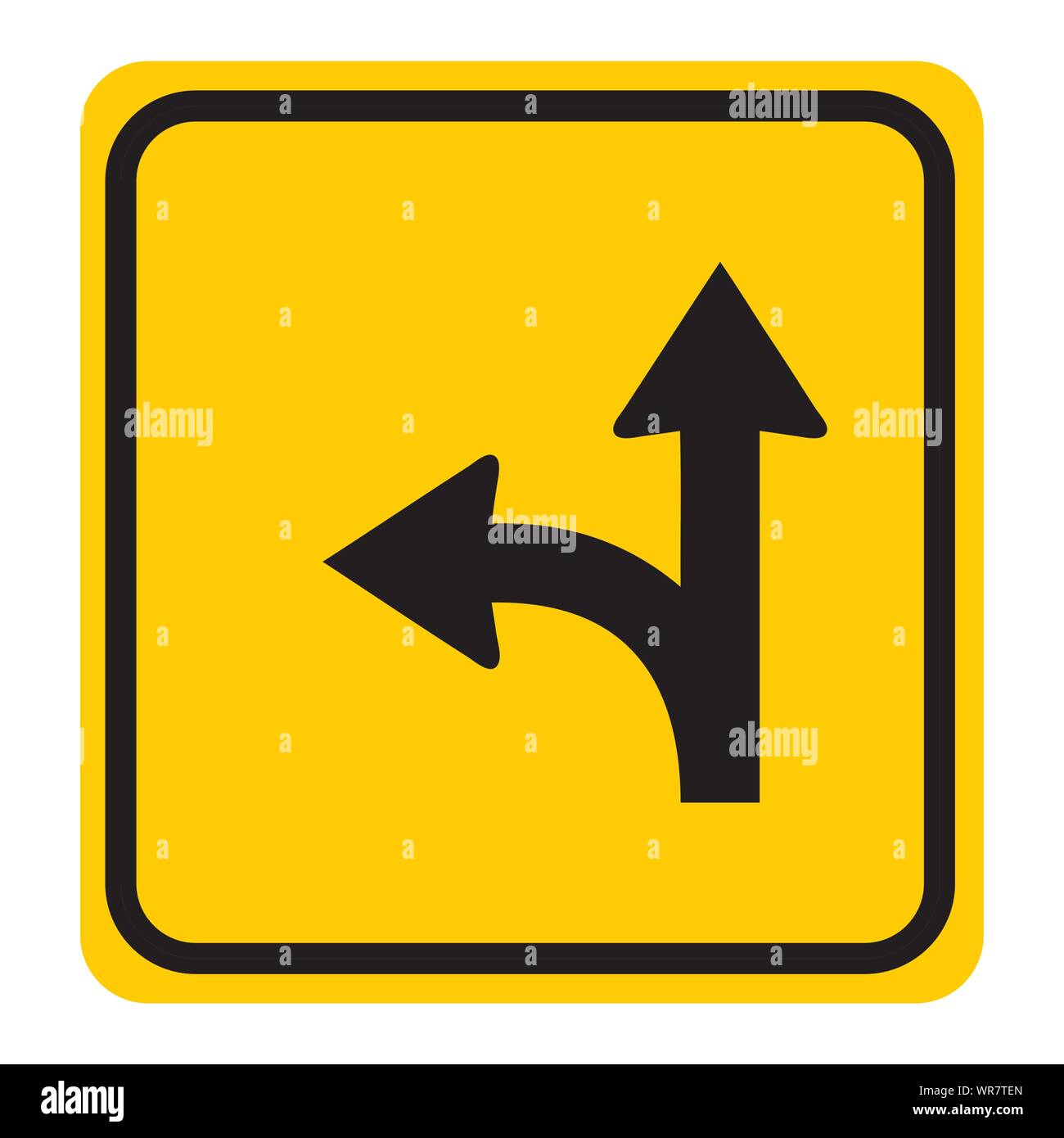 go straight turn left right Stock Vector Image & Art - Alamy