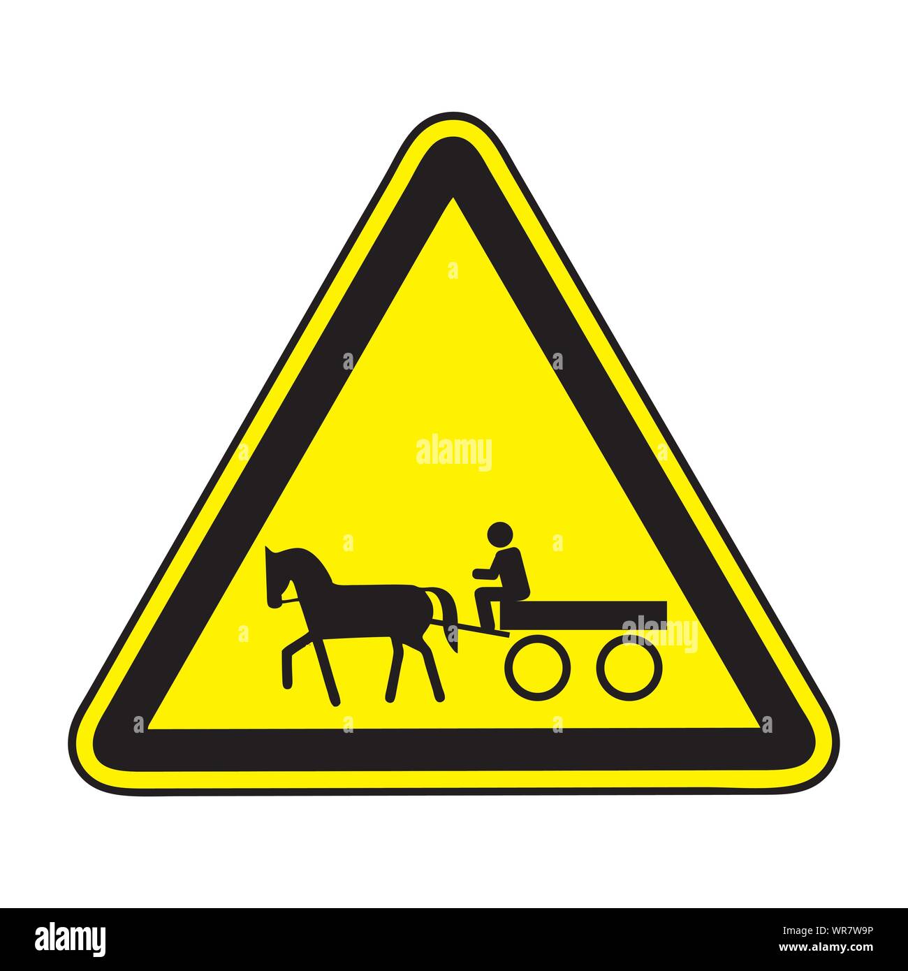 Horse cart street Cut Out Stock Images & Pictures - Alamy