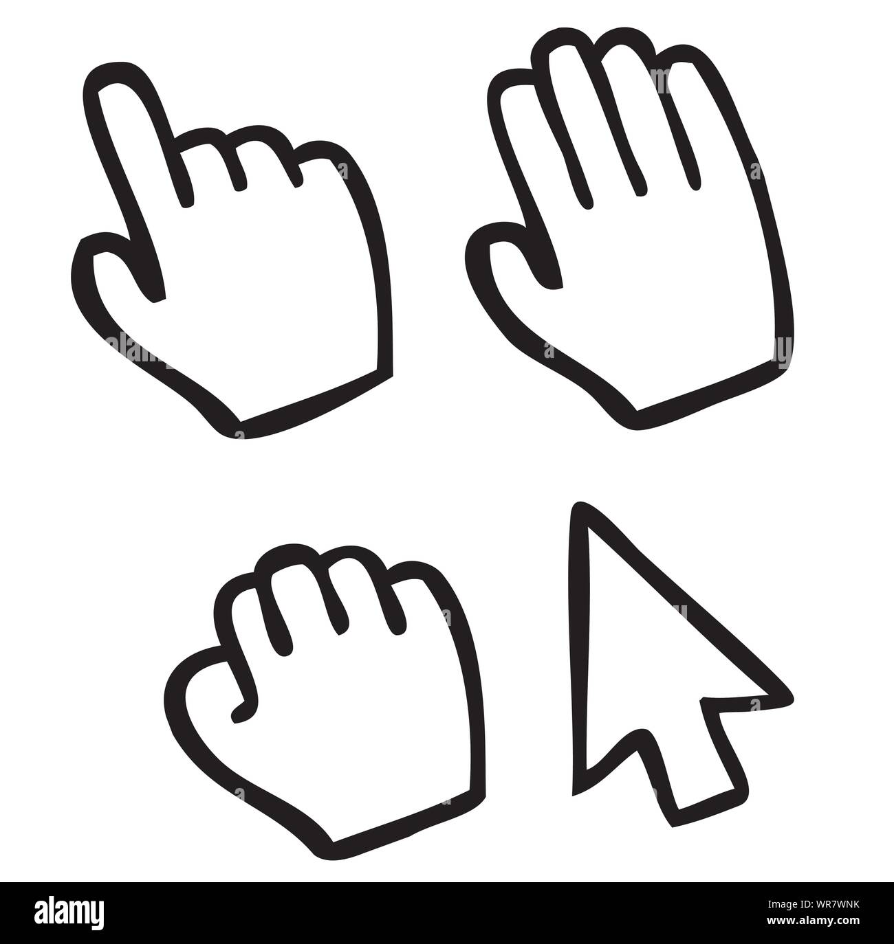 Cursors vector vectors hi-res stock photography and images - Alamy