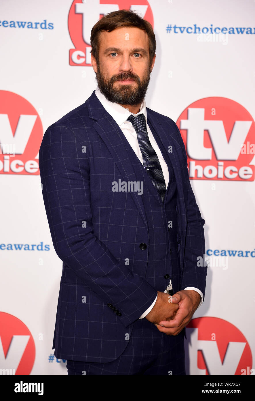 Jamie Lomas attending the TV Choice Awards held at the Hilton Hotel ...