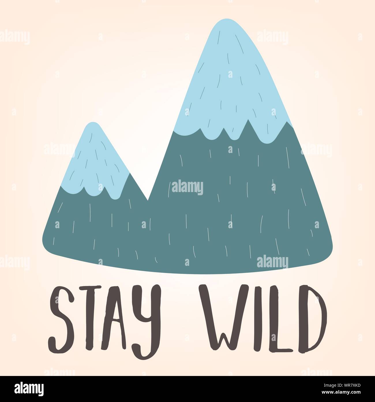 Mountain image hand drawn Stock Vector Images - Alamy