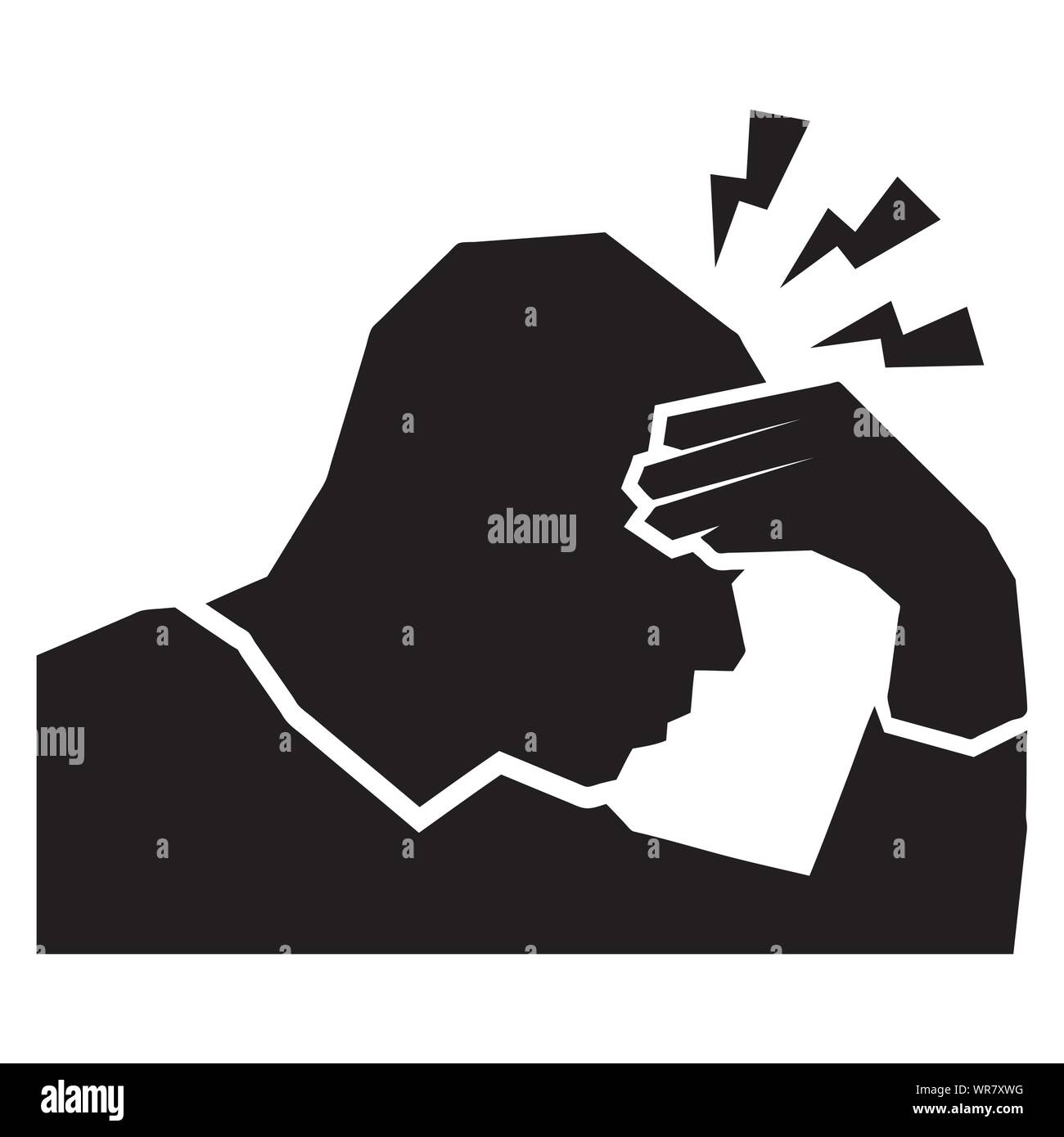 Feeling headache Cut Out Stock Images & Pictures - Alamy
