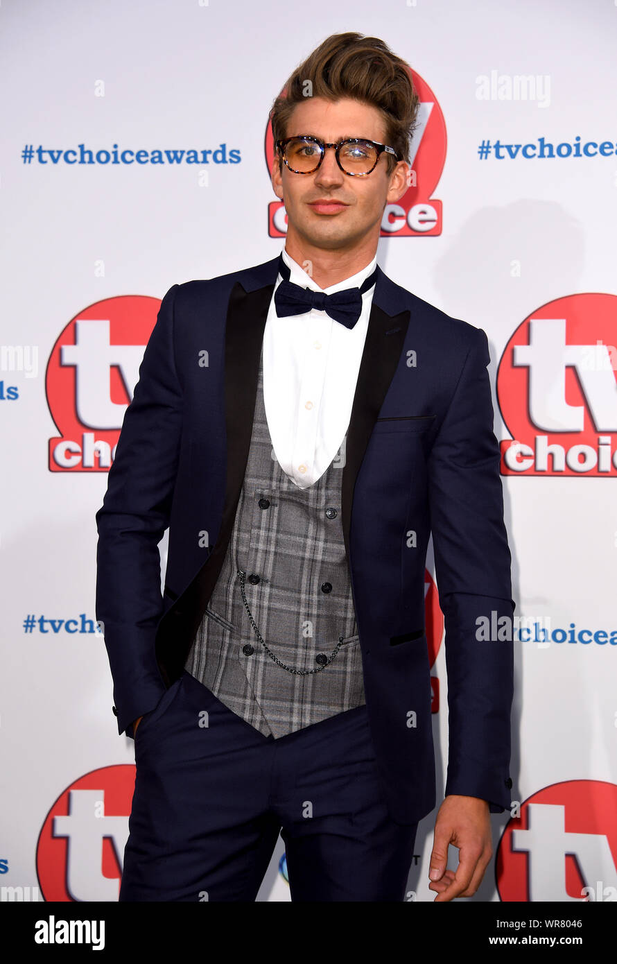 Christopher Taylor attending the TV Choice Awards held at the Hilton ...