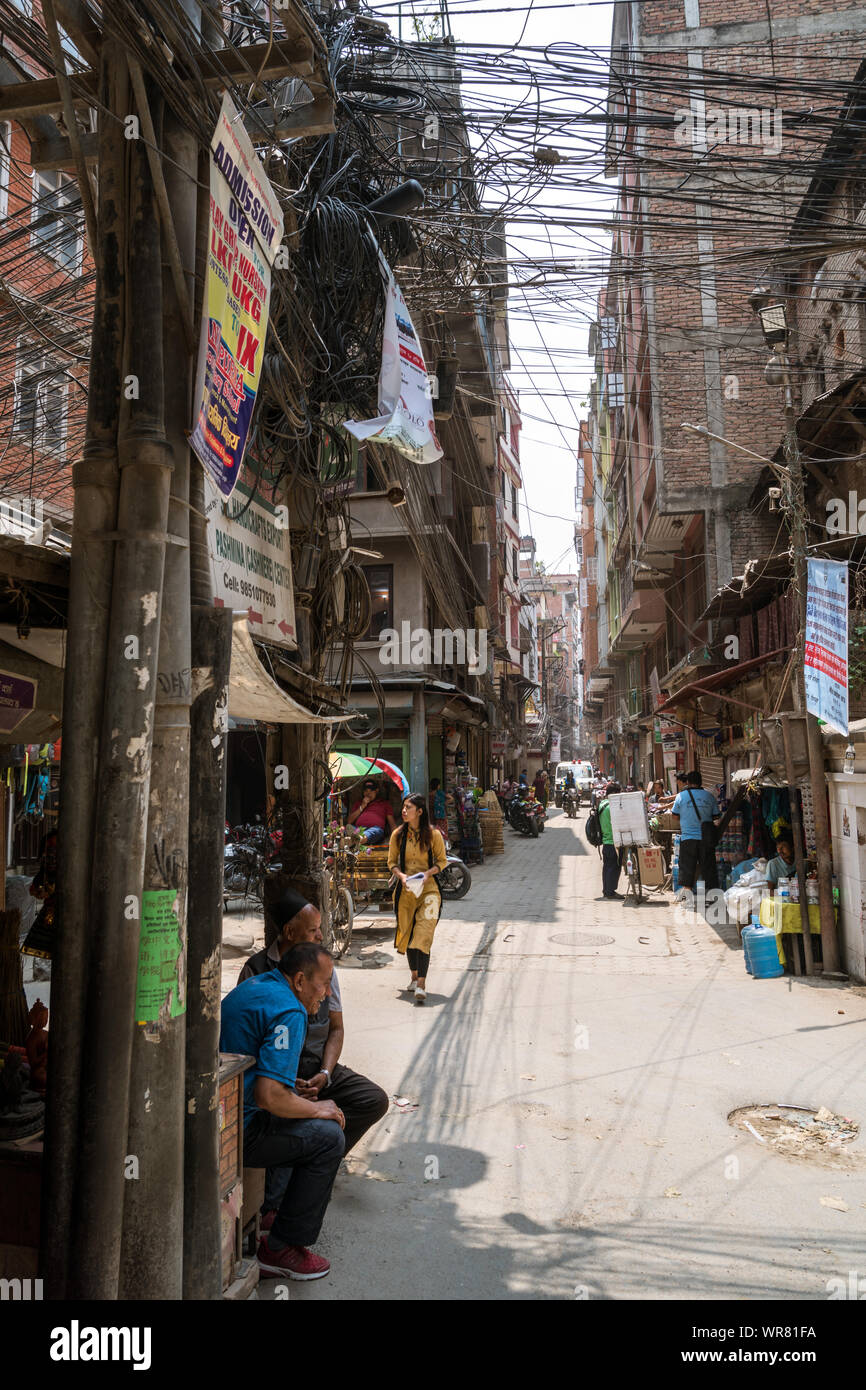 Thamel district in Kathmandu, Nepal Stock Photo - Alamy